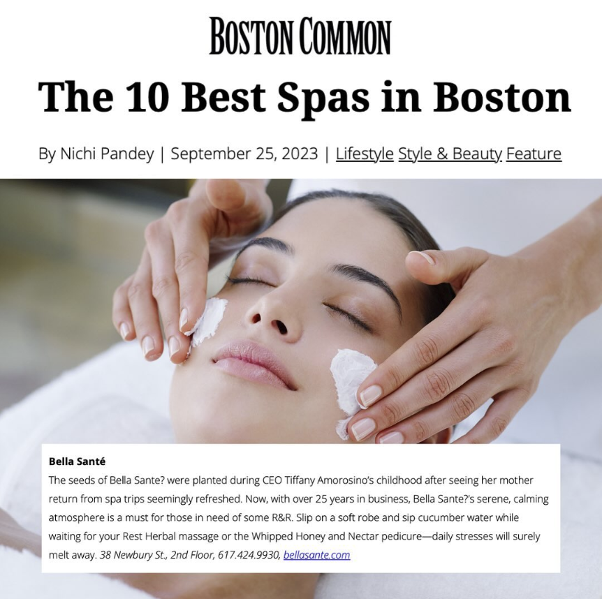 Bella Santé Named One of Boston’s Best Spas in 2023